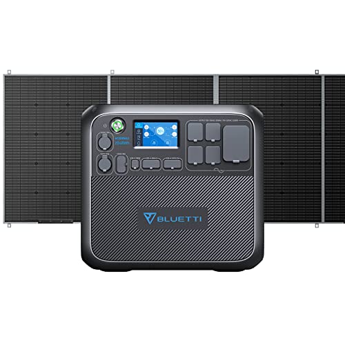 BLUETTI Solar Generator AC200MAX with 420W Solar Panel Included, 2048Wh ...