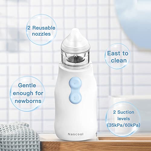 Electric Baby Nasal Aspirator Nose Sucker for Newborn Toddlers ...