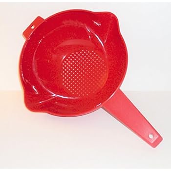 Amazon.com: Tupperware (2 Qt) Red Colander Strainer with Handle ...