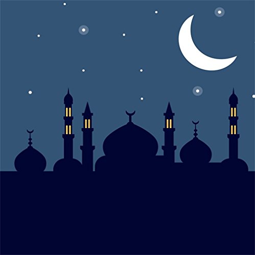 Csfoto 5x5ft Background For Mosque Night Starry Photography Backdrop ...