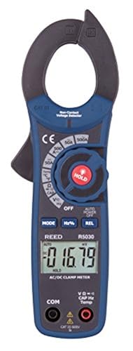REED Instruments R5030 True RMS AC/DC Clamp Meter with Temperature and ...