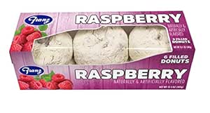 Franz Raspberry Filled Powdered Sugar Donuts, 6 ct, 13.5 oz: Amazon.com ...