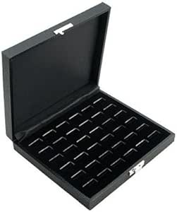 Amazon.com: Wide Slot Jewelry Ring Display Storage Case Holds 36 Rings ...