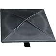 Amazon.com: 4" Square Light Pole Top Cap- Black Plastic