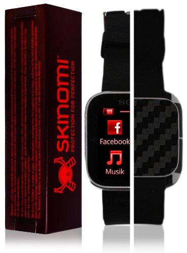 Skinomi Black Carbon Fiber Full Body Skin Compatible with Sony ...