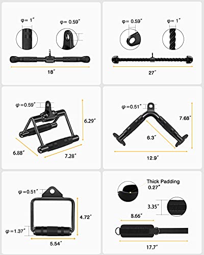 Trap Bar POWER GUIDANCE S - Ergonomic Pull Down Bars For Cable Machines ...