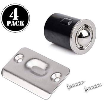 uxcell 18mm Dia Threaded Bales Catch Ball Mortice Door Spring Roller ...