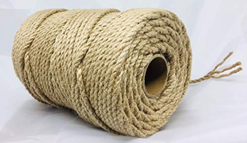 328 Feet 5mm Jute Twine, Heavy Duty Jute Rope, Natural Hemp Rope for ...