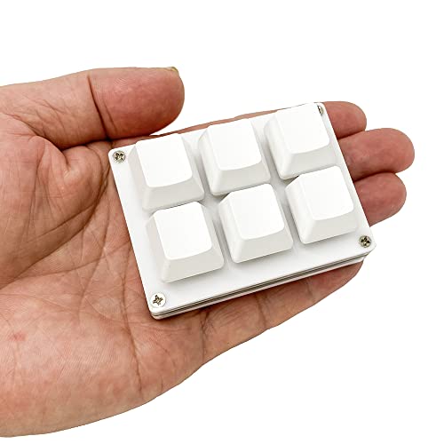 Mini 6-Key Macro Mechanical Keypad RGB Gaming Keyboard Portable One ...