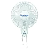 Hurricane Super 8 - Figure 8 Pattern Oscillating Wall Mount Fan