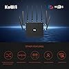KuWFi 5G Router with SIM Card Slot, Dual Band 1800Mbps WiFi-6 Wireless ...