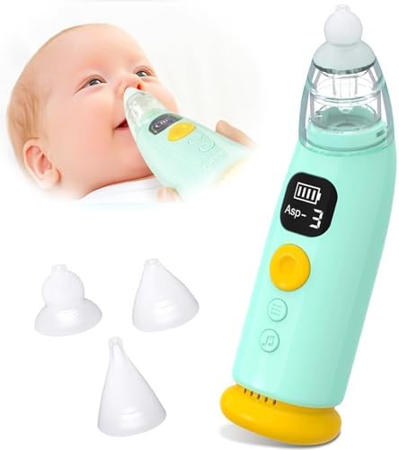 Baby Nasal Aspirator, Electric Auto Snot Remover with LED Light & Music ...
