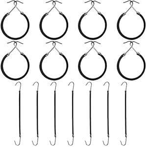 Amazon.com : Hotop 15 Pieces Elastic Hook Hair Tie Styling Ponytail ...