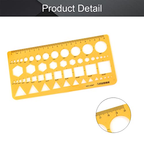 Utoolmart Plastic Measuring Templates, Building Template, Geometric ...