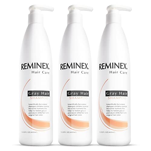 Reminex Gray Hair Shampoo - Hydrating Treatment Slows Down Aging of ...