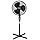 Sohler 150514B Black 16" Standing Pedestal Stand Fan Adjustable ...