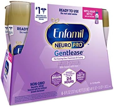 Enfamil Neuropro Gentlease Ready To Feed Infant Formula 6 pack of 8 fl ...