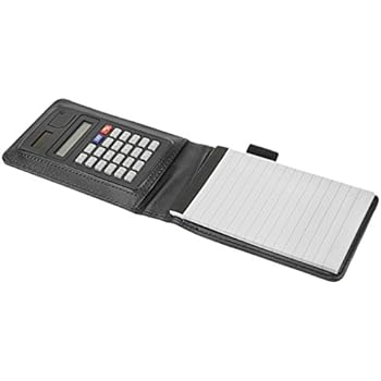 Amazon.com : Deluxe Pu Leather Pocket Memo Book Note Pads Holder Jotter ...