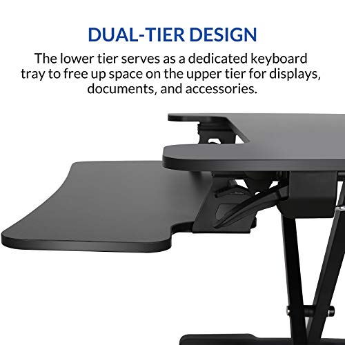 FLEXISPOT 32 inch Standing Desk Converter | Height Adjustable Stand Up ...