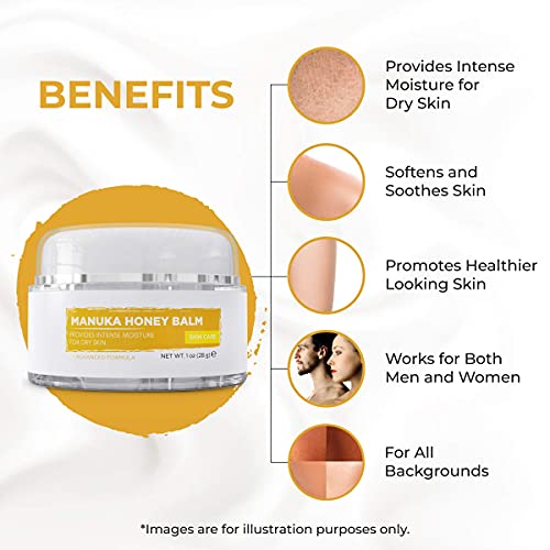 Manuka Honey Butter Balm & Dry Skin Balm, Graded Manuka Honey Heel Balm ...