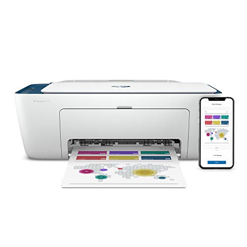 HP DeskJet 2732 Wireless All-in-One Compact Color Inkjet Printer ...