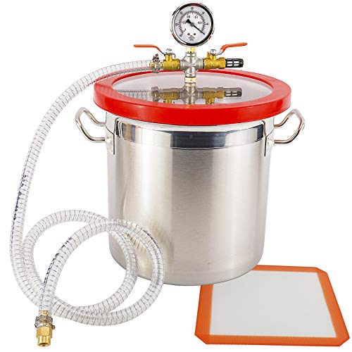 Toolly 3 Gallon Vacuum Chamber, Vacuum Degassing Chamber Stainless ...