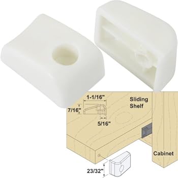 Rok Hardware Furniture Drawer Slide Bumper For Roll Out Shelves (10 ...