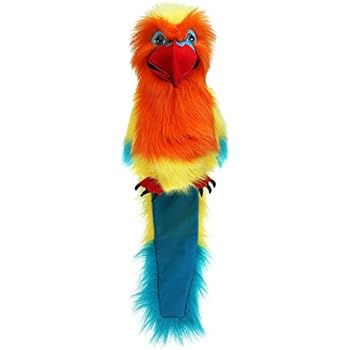 Amazon.com: The Puppet Company Large Birds Scarlet Macaw Hand Puppet ...