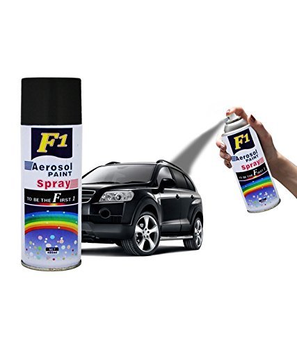 F1 Aerosol Spray Paint Black - Car And Bike Care