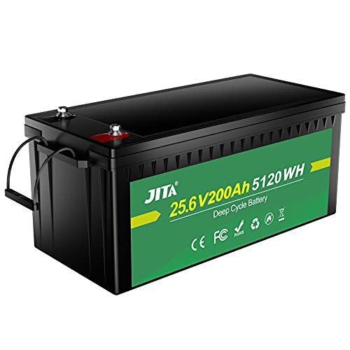 JITA 24V 200Ah LiFePO4 Battery, 200Ah Lithium Deep Cycle Battery Built ...