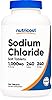 Nutricost Sodium Chloride 1000mg, 240 Tablets - Salt Tablets, Non-GMO ...