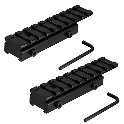 RTMGOB 3/8" Dovetail to Picatinny Rail Adapter Rail Riser - 11mm ...