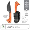 Outdoor Edge Le Duck, LDB-20C, Blaze Orange Fixed Blade Camping ...