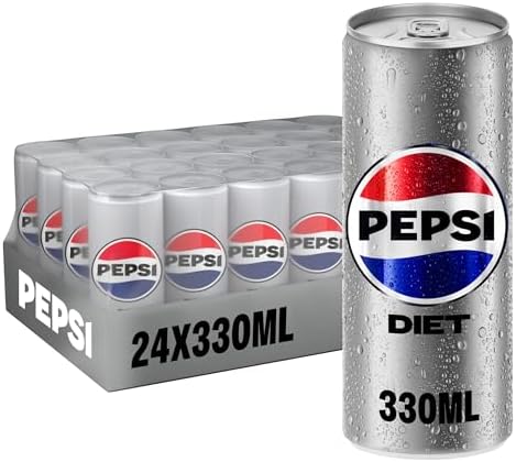 Diet Pepsi Diet Pepsi, Carbonated Soft Drink, Cans, 330 Ml Pack Of 24 ...