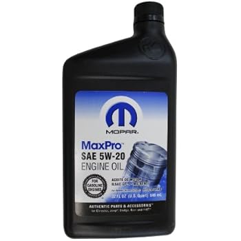 Amazon.com: Mopar - Oil 5W20 Synthetic - Part# 5166240PA: Automotive