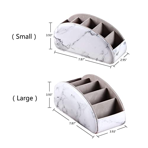 Remote Control Holder with 5 Compartments,PU Leather Remote Control ...