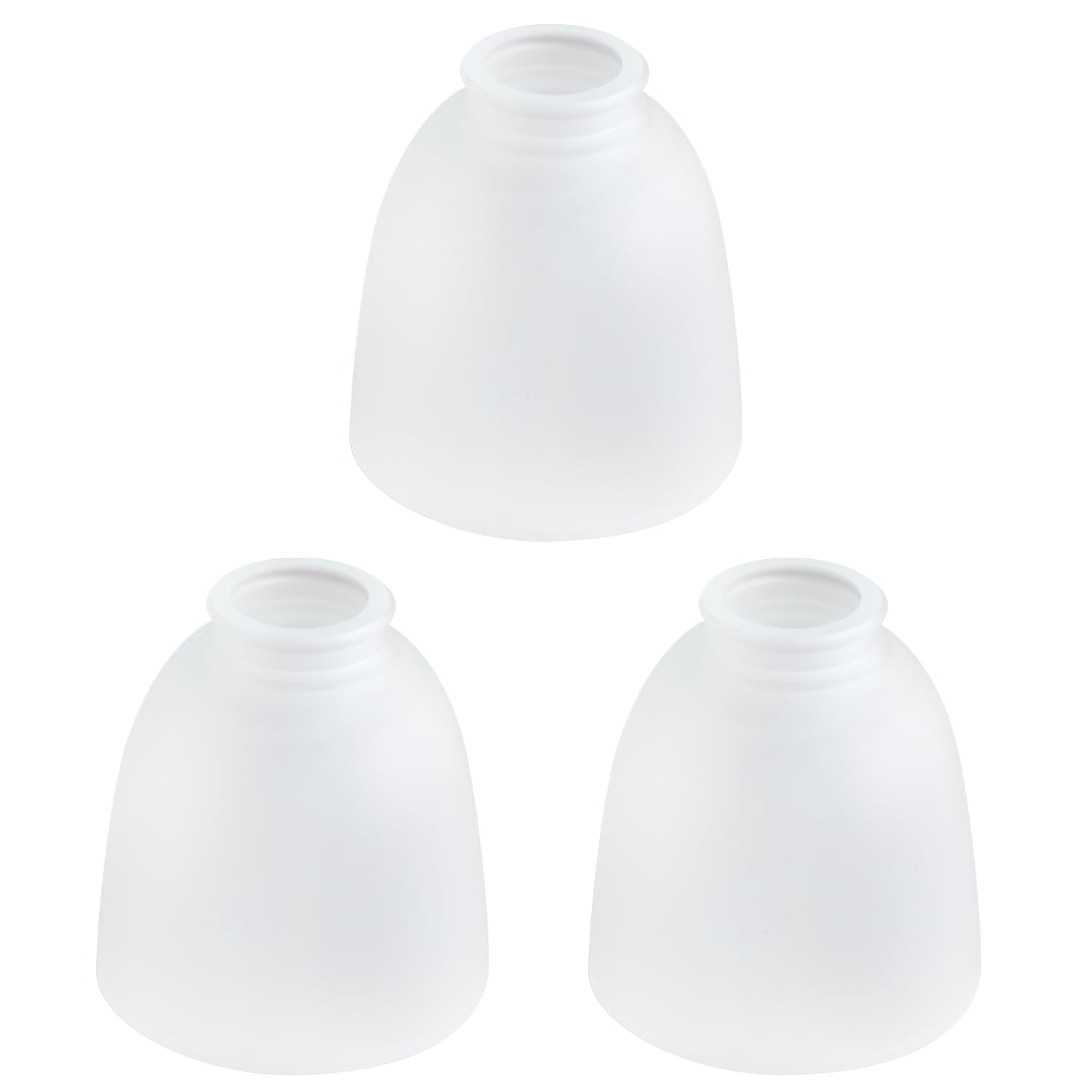 Eietonte 3 Pack White Frosted Glass Shade Replacements, Ceiling Fan ...
