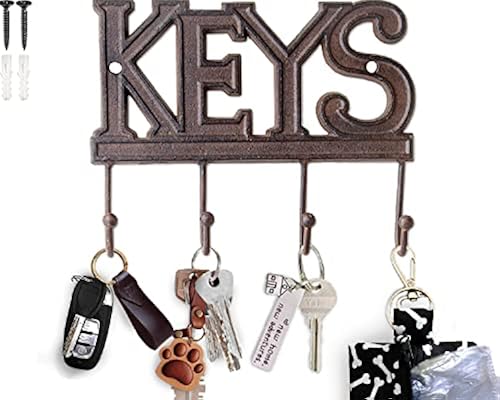 Comfify Key Holder for Wall “Keys Decorative Farmhouse Rustic Wall ...
