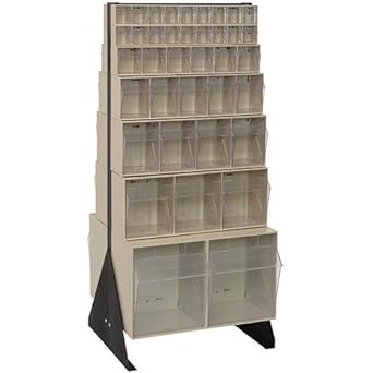 Amazon.com: Clear Tip Out Bin Floor Storage Stands. Space Saving Bin ...