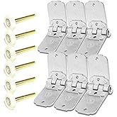 6 Set x Transglobal Mild Steel Roll Up End Hinge (Black)+Nylon Roller ...