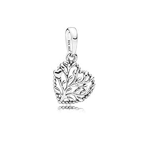 Amazon.com: Pandora Flourishing Hearts Silver Dangle Charm 797140: Jewelry