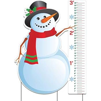 Amazon.com: VictoryStore Snow Gauge- Snowman Snow Gauge Measure The ...