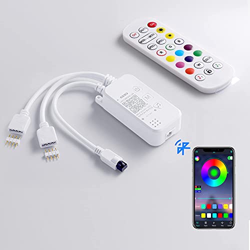Led Controller and Led Light Remote Replacement for 10mm 4-pin RGB Led ...