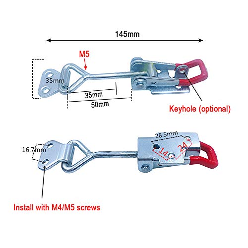 Adjustable Toggle Clamp, 4Pack 550lbs Holding Capacity Heavy Duty 4002 ...