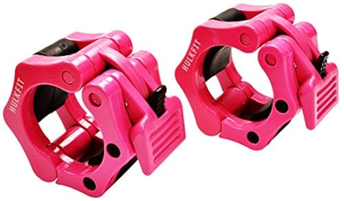 HulkFit 2” Quick Release ABS Olympic Barbell Clamp Clip Collar - Pink ...
