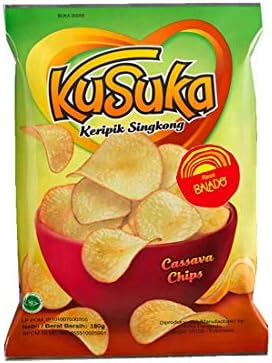 Kusuka Cassava Chips Balado Spicy - Keripik Singkong Rasa Balado 180g ...