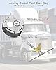 Locking Diesel Fuel Cap 2 3/8" Fit for Freightliner M2 Small Semi Box ...