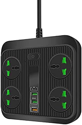 HUACHEST multi-function Power Strips , 3000W high-power socket, QC3.0 ...