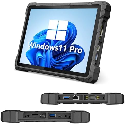 HEIGAOLAPC Rugged Tablet,10.1 Inch Windows 11 Pro Tablet,16000mAh Large ...