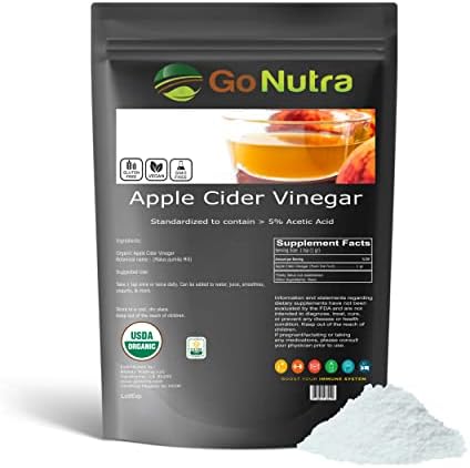 Apple Cider Vinegar Powder Organic 8oz. (ACV) 5% Acetic Acid Apple ...